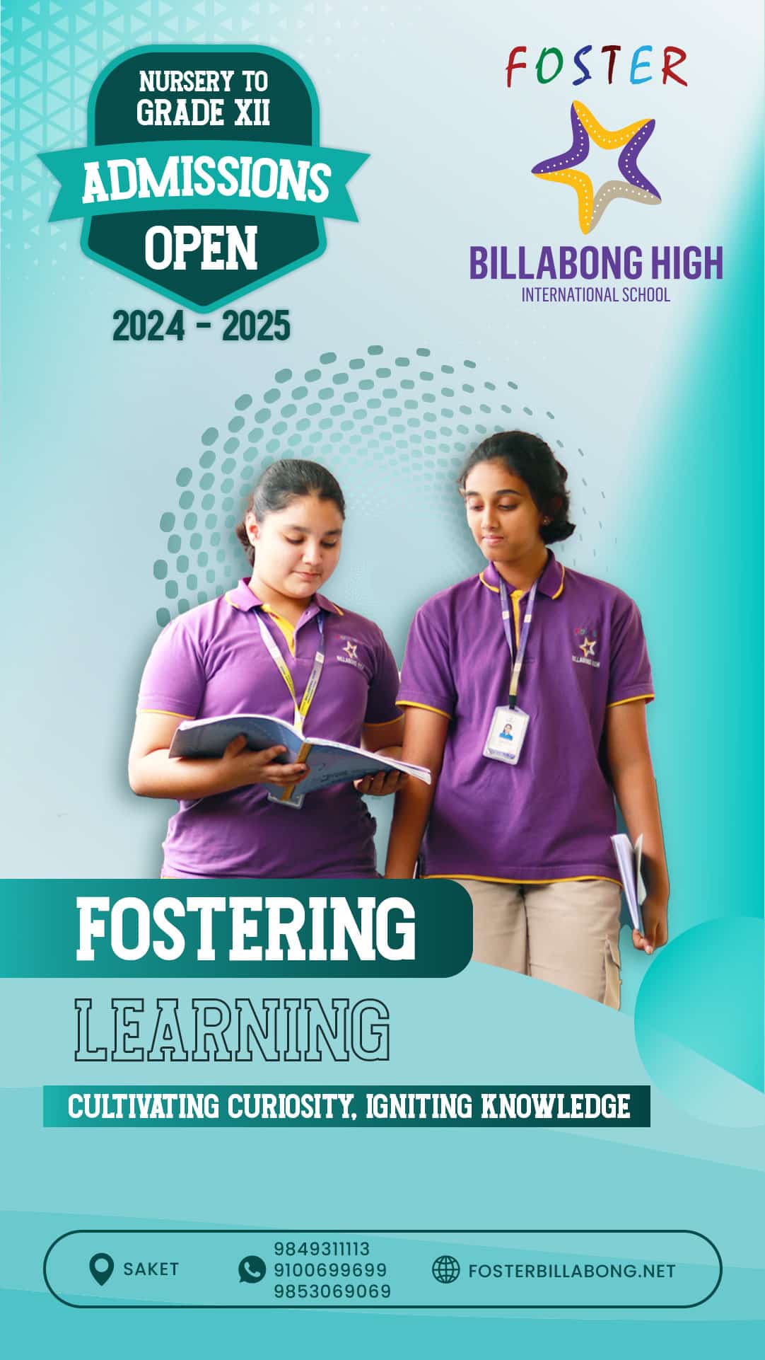landing online – Foster Billabong High International School